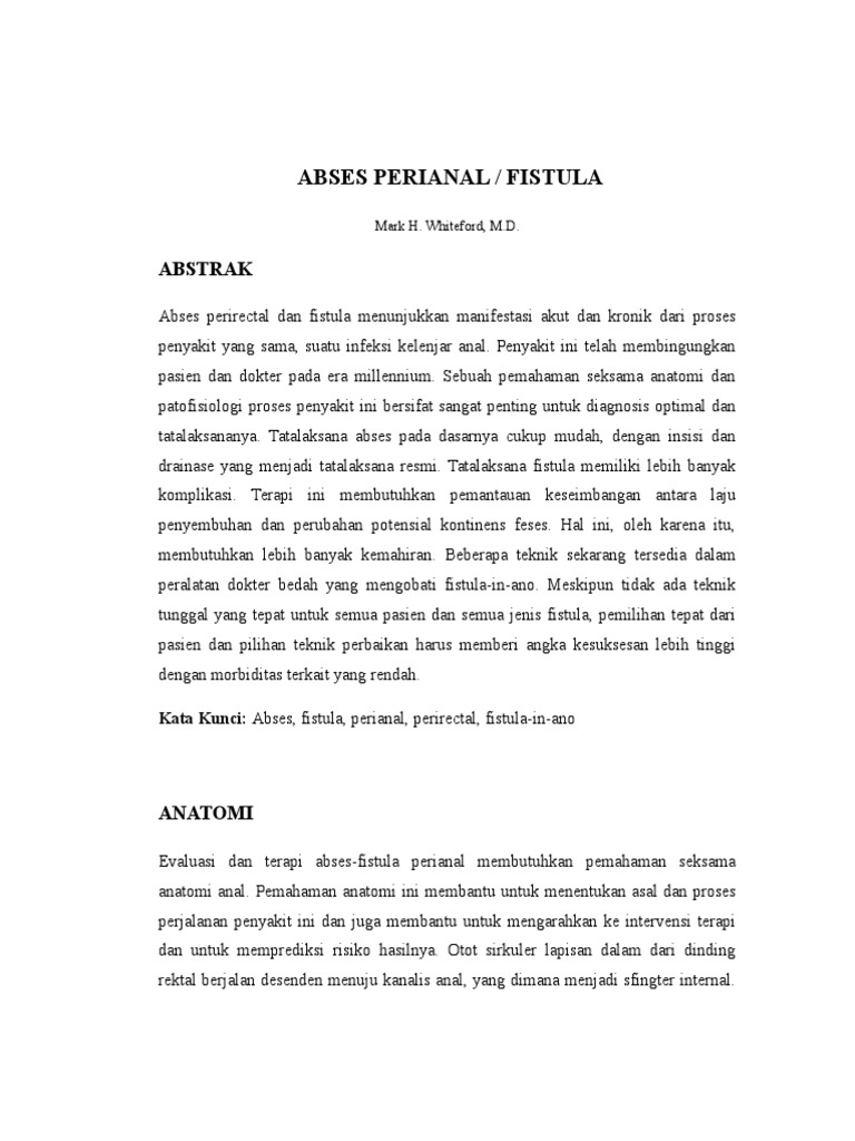 Abses Perianal | PDF