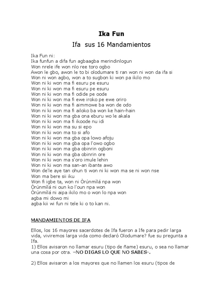 Ika Fun | PDF | Religión y creencia