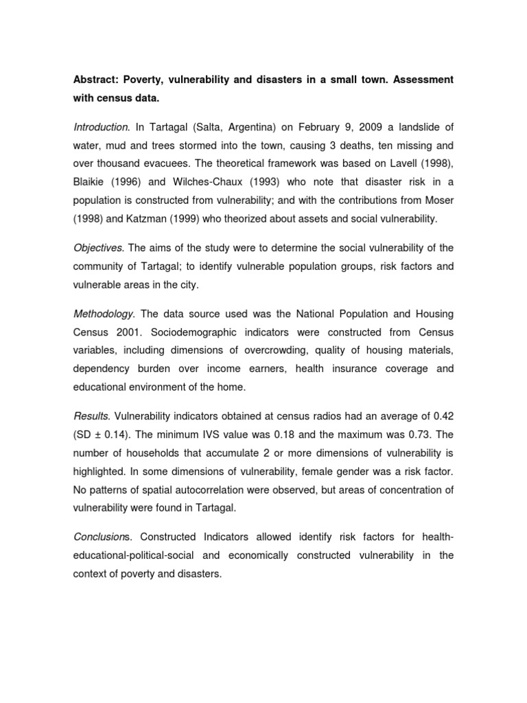 Abstract Workshop Poverty | PDF | Poverty | Poverty & Homelessness