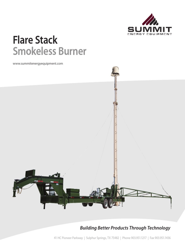 Smokeless Flare Stack | PDF | Natural Gas | Combustion