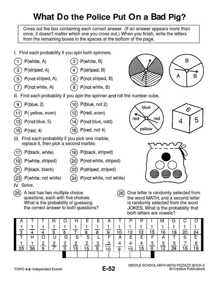 Pizzazz Book e Ration and Props Coordinate Graphing Eqations 52 | PDF ...