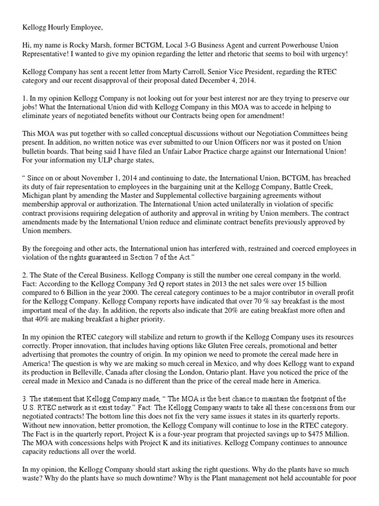 Rocky Marsh Letter | PDF | Employment | Government