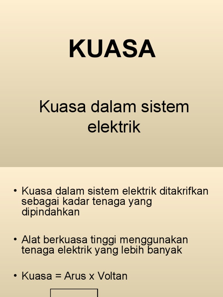 KUASA Elektrik | PDF