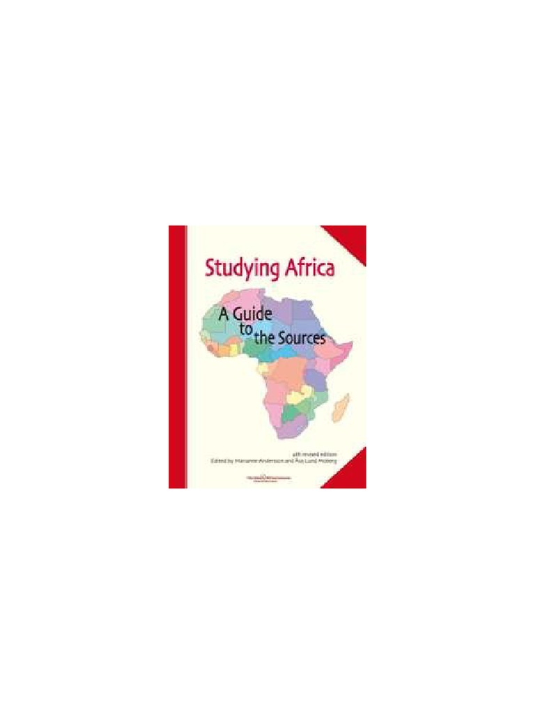 Studying Africa - A Guide To The Sources (Second Edition, 2011 | PDF ...