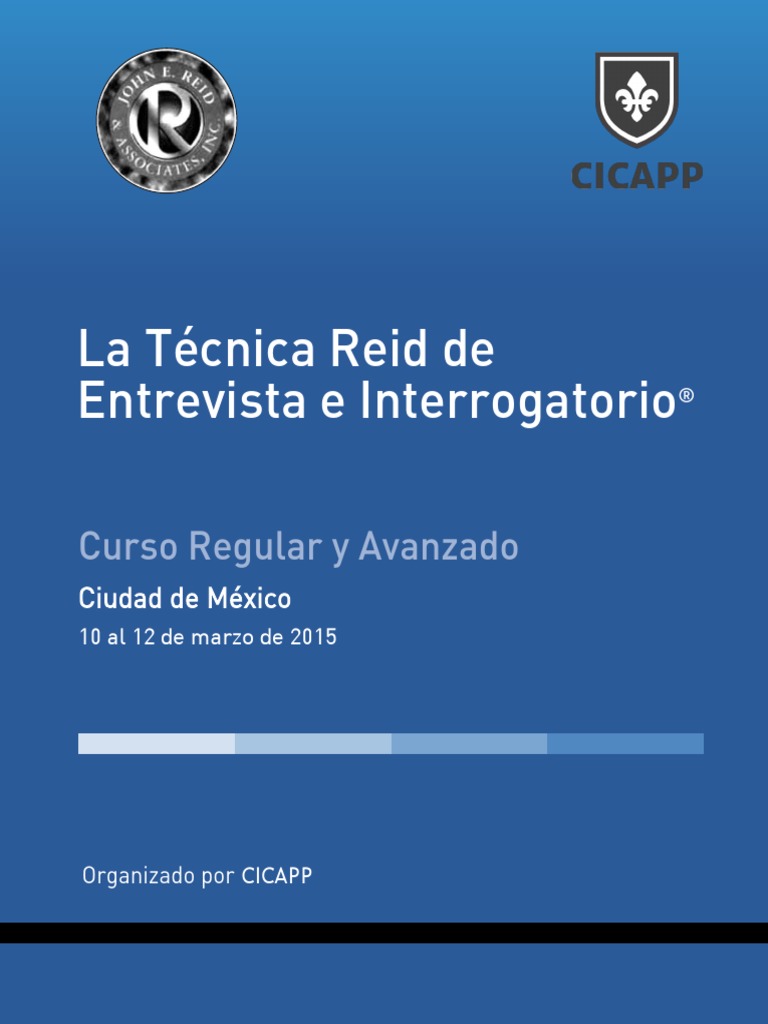 Curso Técnica Reid de Entrevista e Interrogatorrio en Mexico Marzo 10 ...