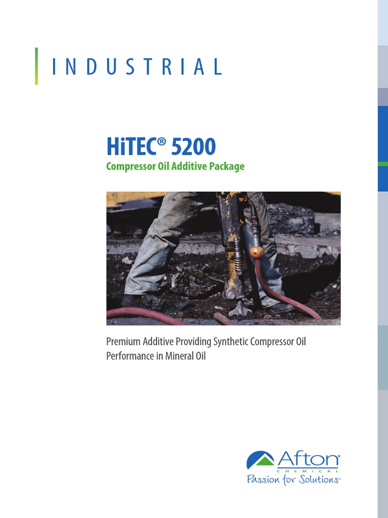 HiTEC-5200 PDS PDF | PDF | Motor Oil | Chemistry
