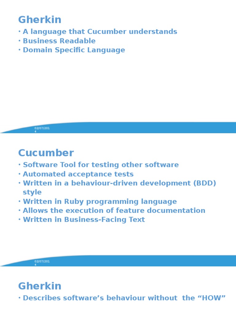 Gherkin | PDF | Computer Programming | Software