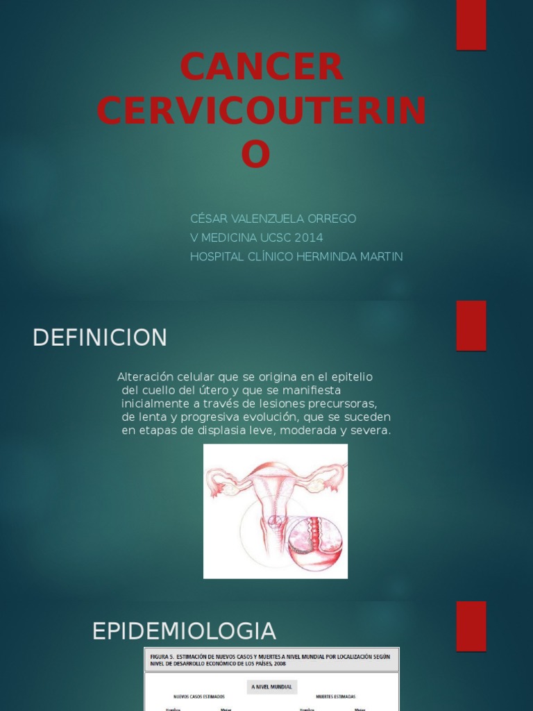 Presentación CaCu | PDF | Cáncer de cuello uterino | Cáncer