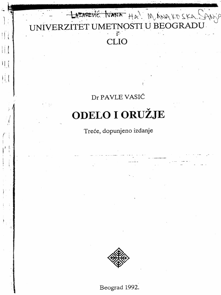 Odelo I Oruzje | PDF