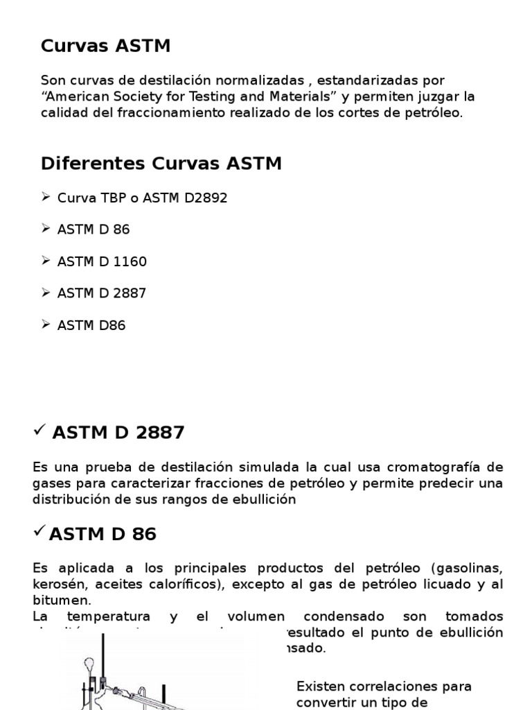 Curva Astm | PDF | Petróleo | Destilación