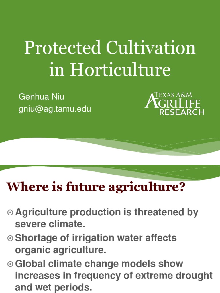 Protected Cultivation in Horticulture Gardening Guidebook For Texas ...