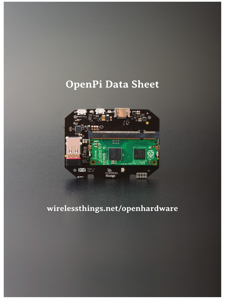 Datasheet Openpi Pdf Raspberry Pi Wi Fi