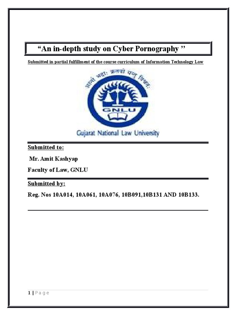 Cyber Pornography | PDF | Child Pornography | Obscenity