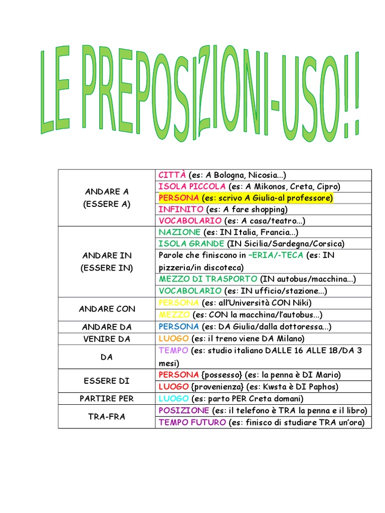 le preposizioni versione semplice 075