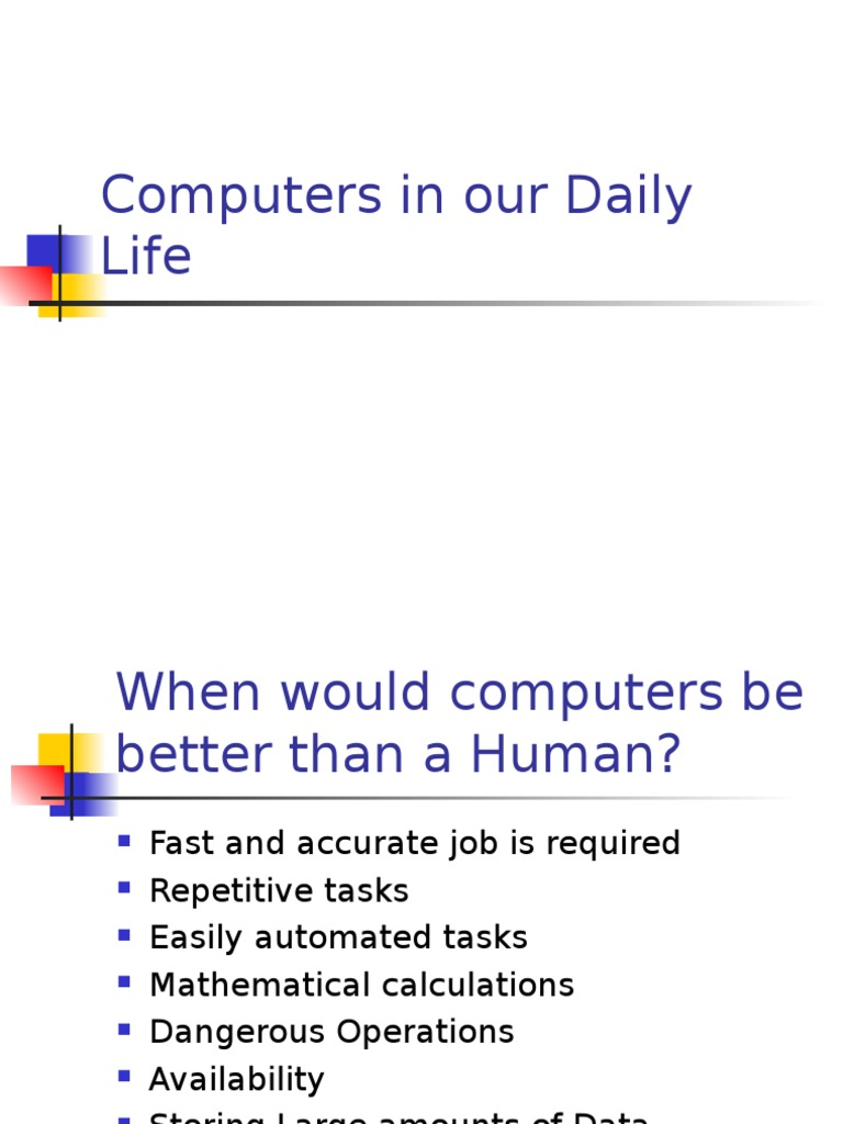 Computers in Our Daily Life | PDF