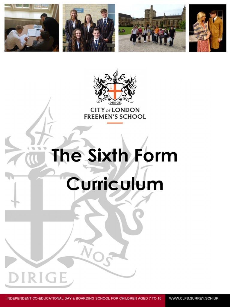 Sixth Form Curriculum 2014 | PDF | Gce Advanced Level (United Kingdom ...