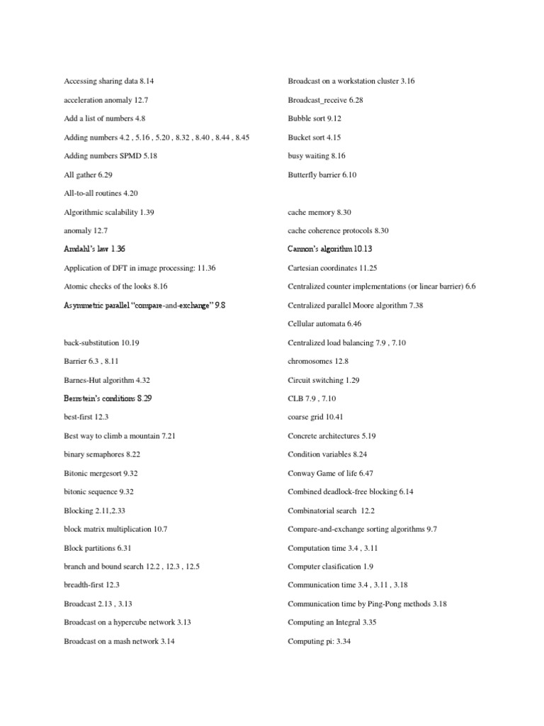 PPC Index | PDF | Parallel Computing | Fast Fourier Transform