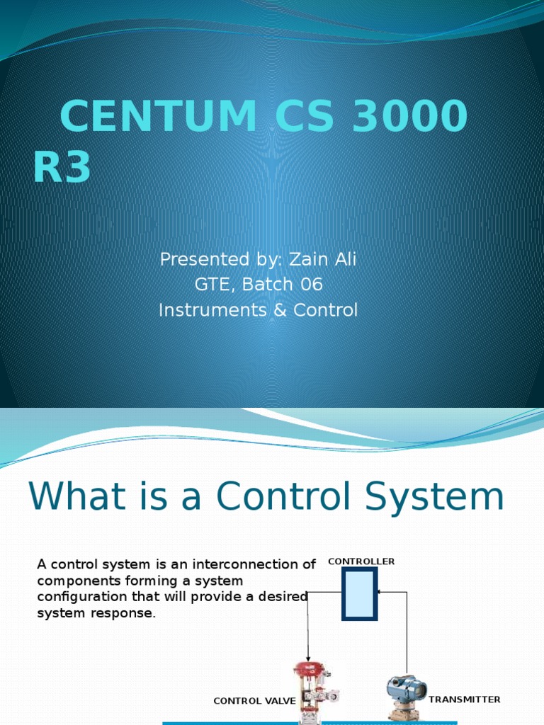 CENTUM CS 3000 R3.ppsx | PDF | Programmable Logic Controller | Scada