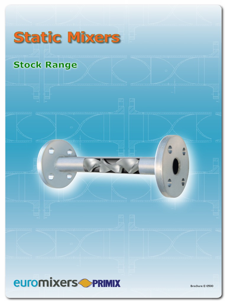 Standard Static Mixers - Brochure PDF | PDF | Pipe (Fluid Conveyance ...