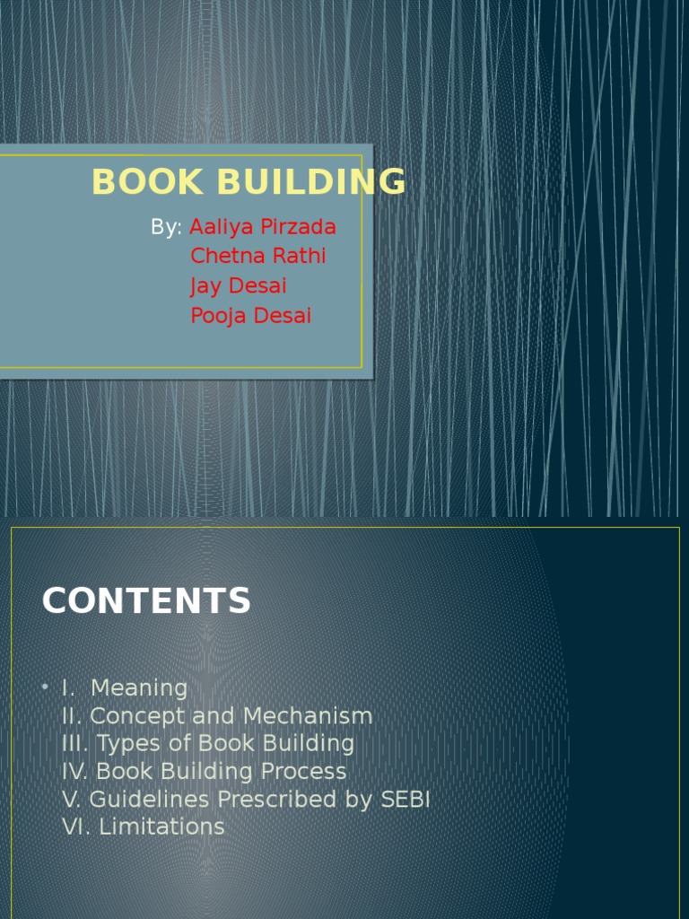 An Overview of Book Building for Initial Public Offerings (IPOs) in ...
