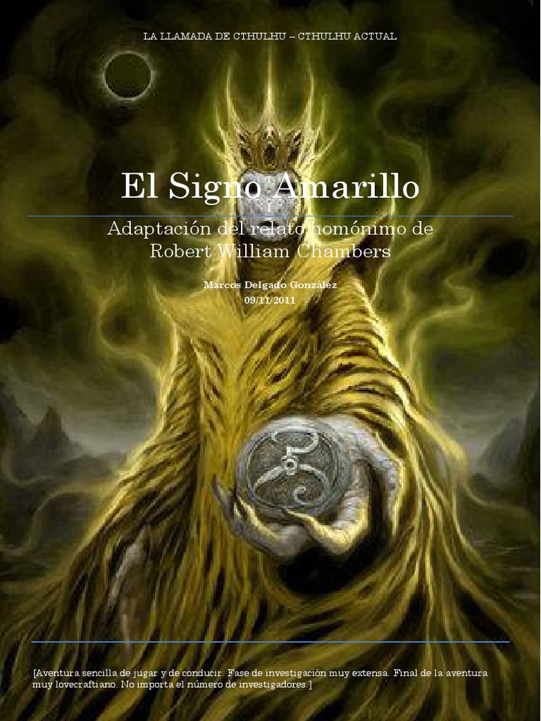 El Signo Amarillo-Adaptacion | PDF | Teatro Broadway | Juegos de rol