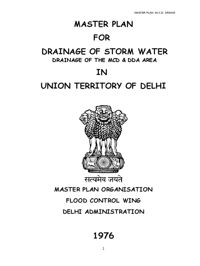 Drain Plan of Delhi | PDF | Drainage Basin | Stormwater