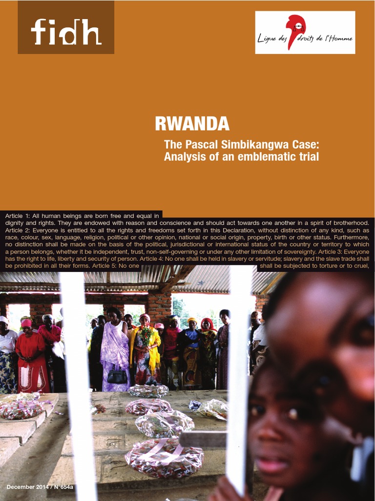 Rwanda/France: FIDH and LDH Publish An Analytical Report On The Pascal ...