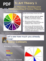 Year 6 Art Lesson: Colour Wheel | PDF | Color | Paintings