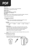 LP in Math Ii | PDF | Litre | Lesson Plan