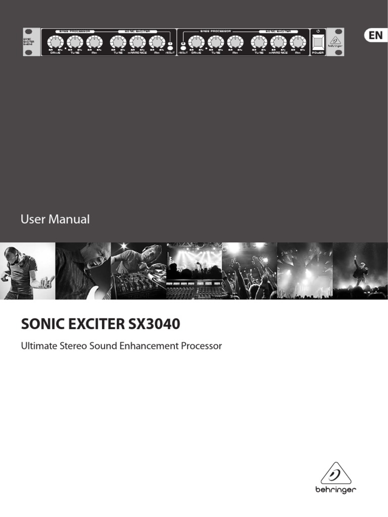 Behringer Sonic Exciter sx3040 PDF | PDF | Electrical Connector | Ac ...