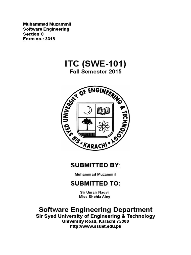 ITC Cover Sheet | PDF | Science | Engineering