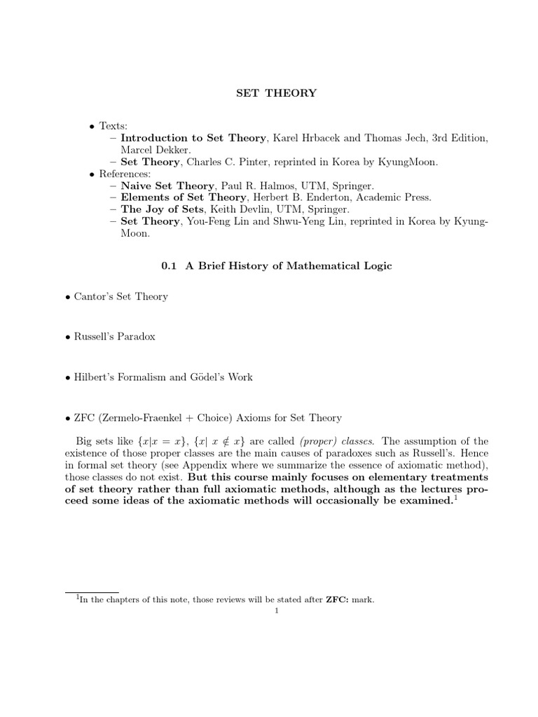 Set Theory Notej | Download Free PDF | Basis (Linear Algebra ...