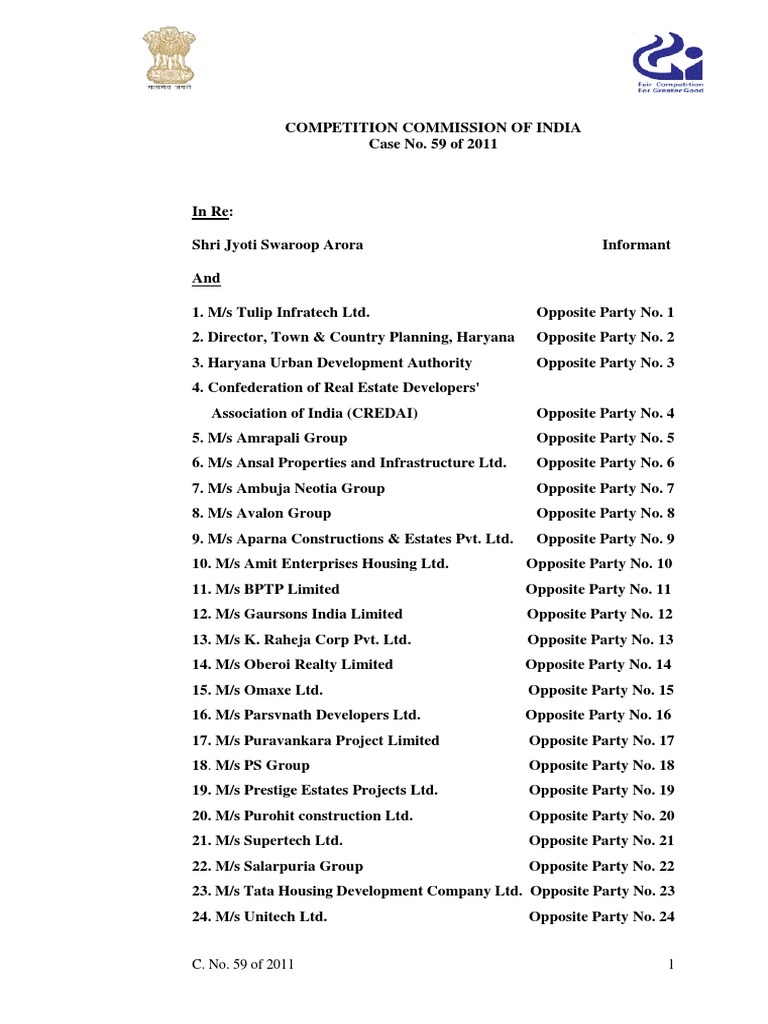 CCI Order | PDF | Contractual Term | Apartment