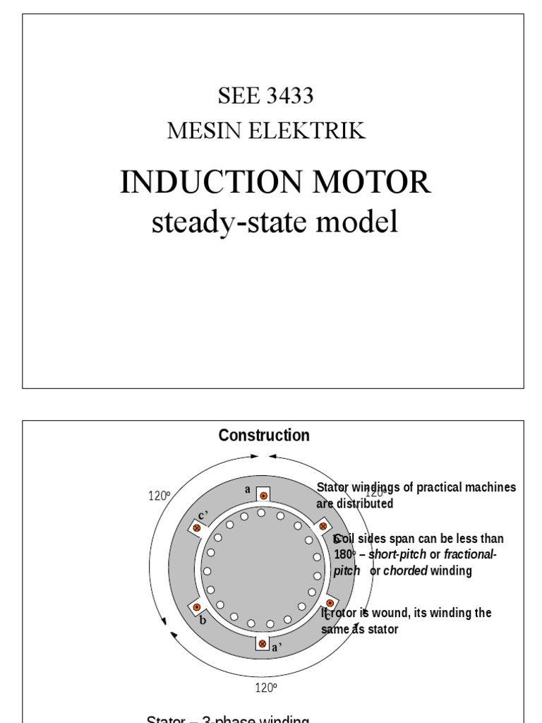 INDUCTION MOTOR.ppt | Inductance | Force