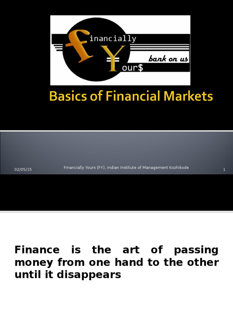 FY Financial Markets | PDF | Securities (Finance) | Financial Markets
