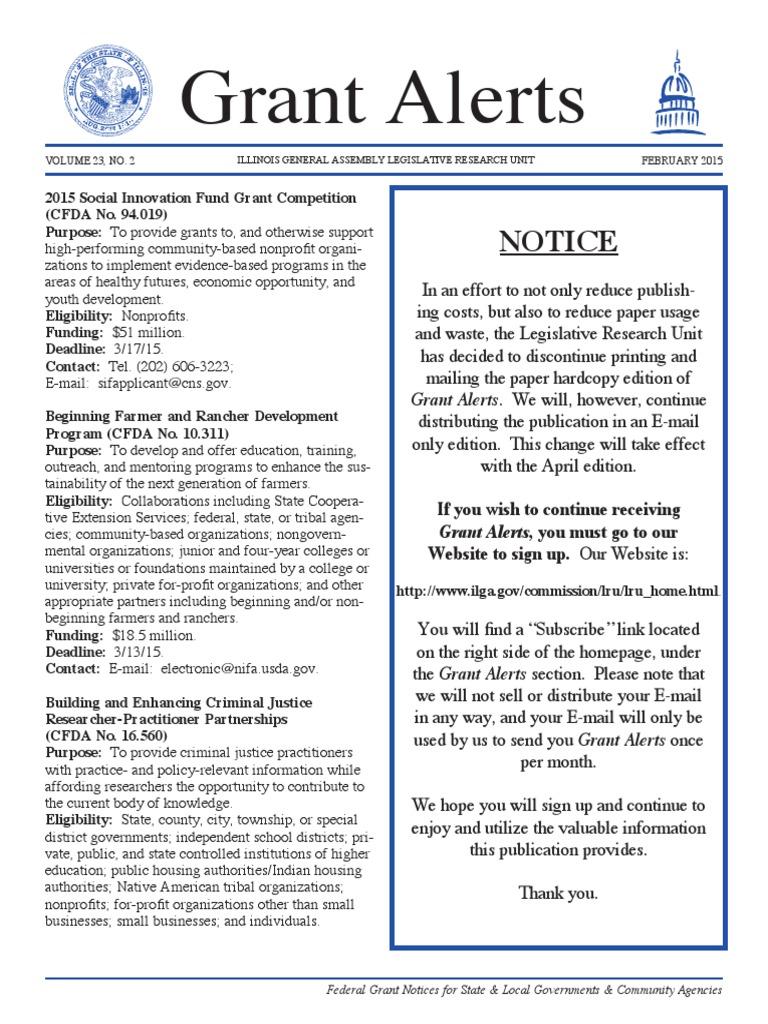 Grant Alert Feb | PDF | Science, Technology, Engineering, And ...