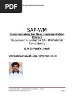SAP WM Tables & T-Codes | PDF | Warehouse | Inventory