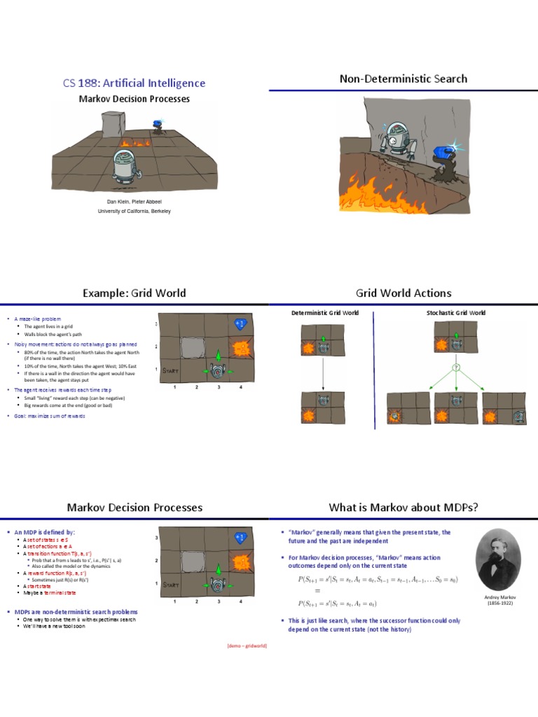 Non Deterministic Search: CS 188: Artificial Intelligence | PDF ...