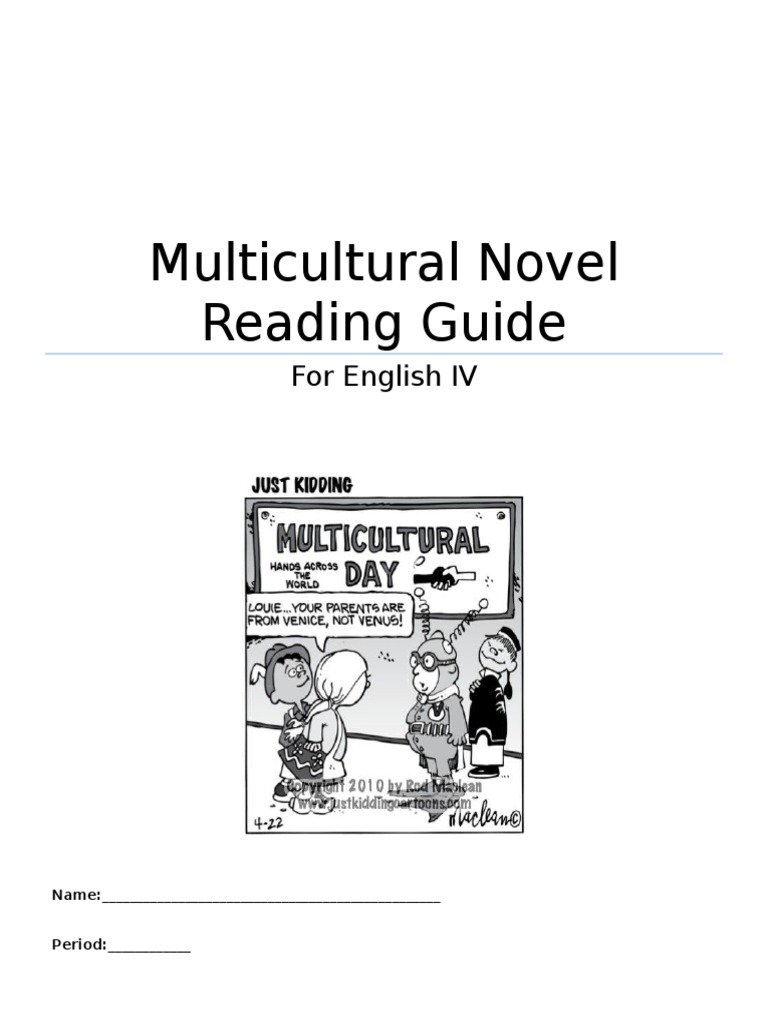 Multicultural Novel Reading Guide: For English IV | PDF | Reading ...