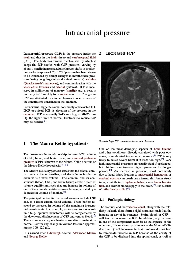 Intracranial Pressure | Human Anatomy | Neurology