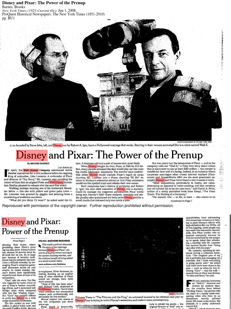 Pixar Disney Article | PDF | Young Adult
