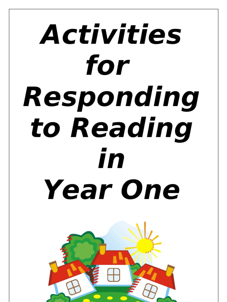 Activities For Responding To Reading in Year 1 | PDF | Reading (Process ...