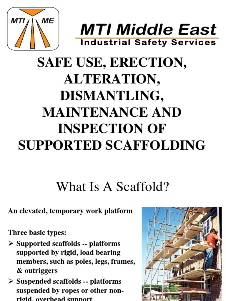 Scaffolding Training | PDF | Scaffolding | Framing (Construction)