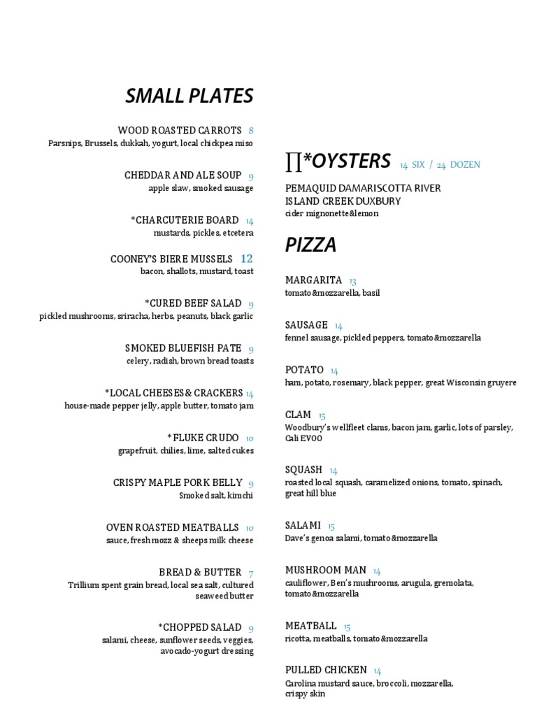 Brewer Menu Final | PDF | Sausage | Pickling