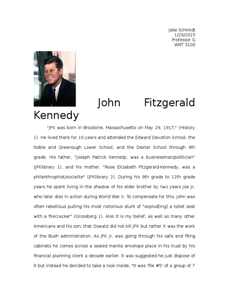 JFK Profile | PDF | John F. Kennedy | Unrest