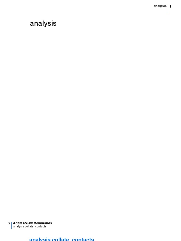 Using Adams/View Command Lang. - MD Adams 2010 | PDF | Default (Computer Science) | Parameter ...