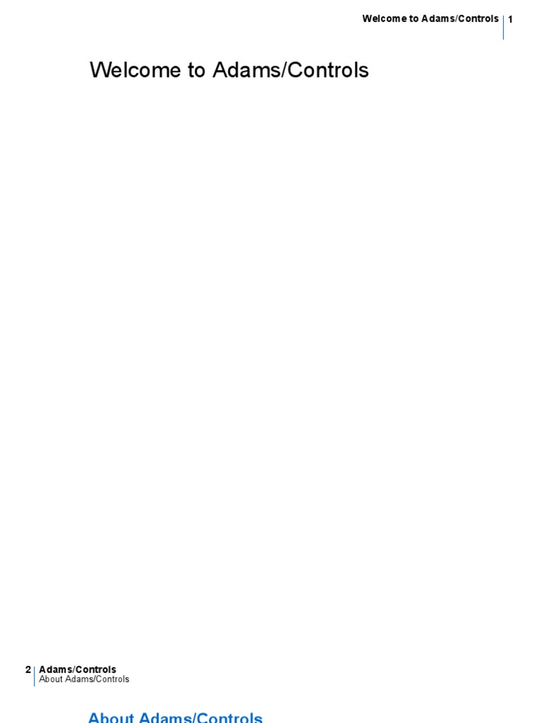 Using Adams/Controls - MD Adams 2010 | PDF | Ordinary Differential Equation | Command Line Interface