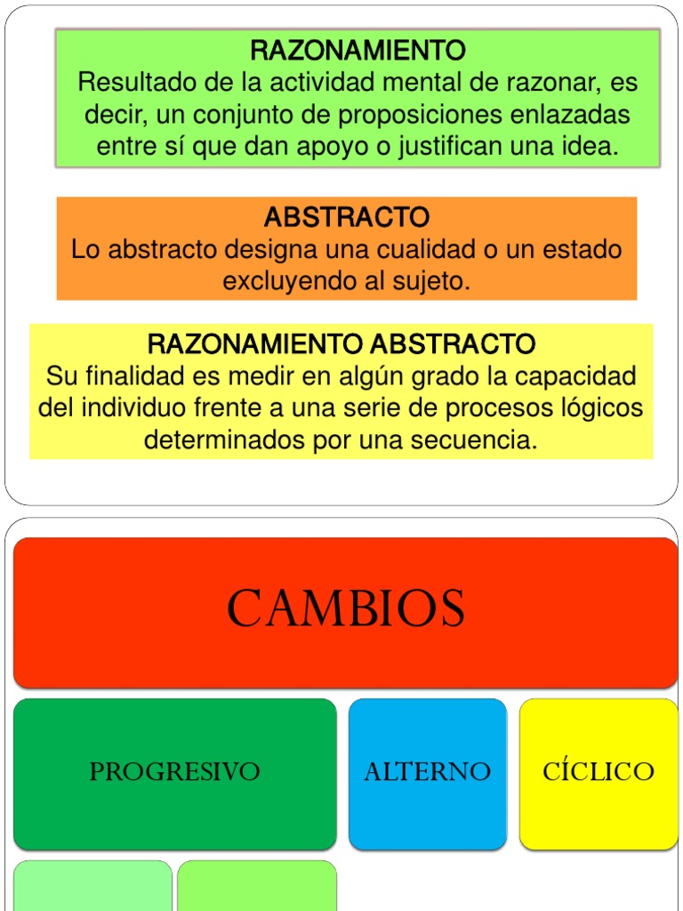 Razonamiento Abstracto | PDF | Razón | Matriz (Matemáticas)