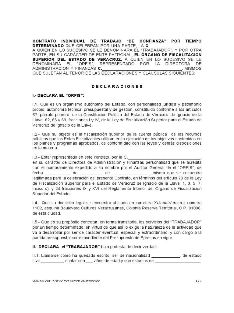 CONTRATO TEMPORAL.pdf | Derecho laboral | Pagos
