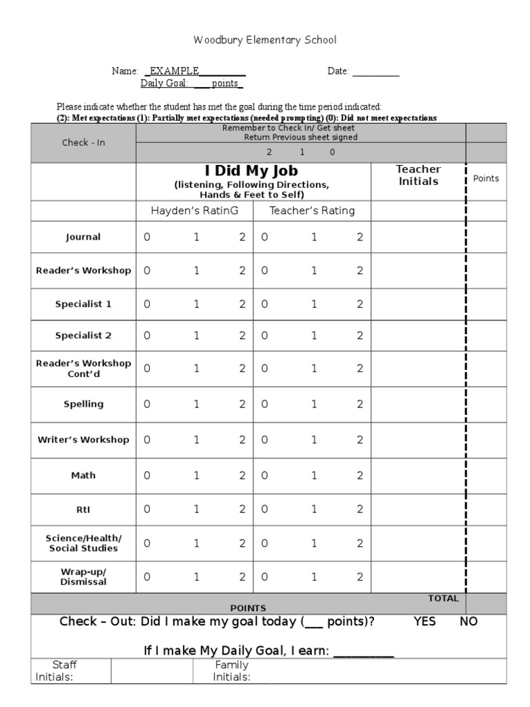 Student Daily Progress Tracker | PDF